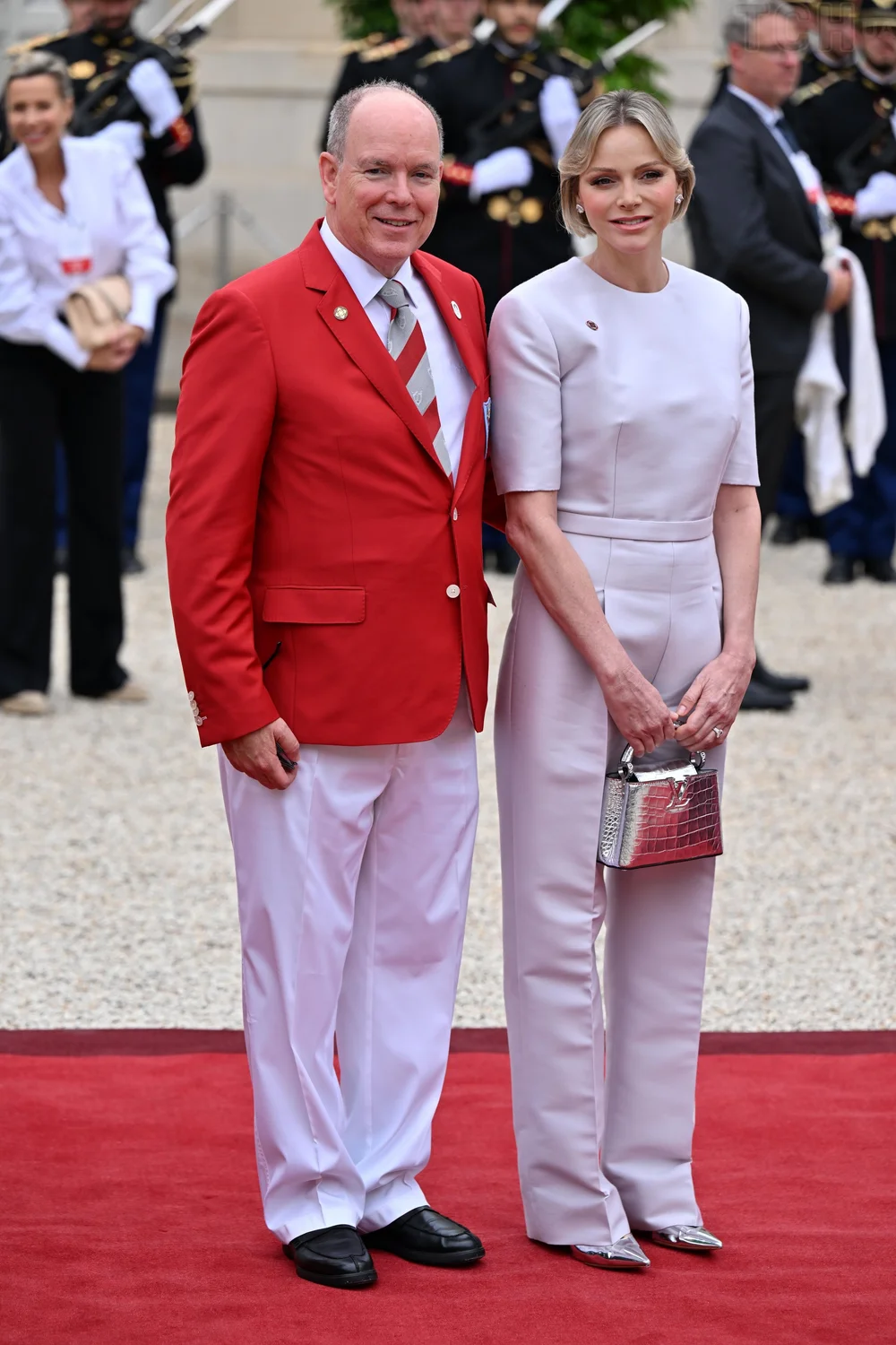 The Prince and Princess of Monaco Attend Reception at Élysée — Royal ...
