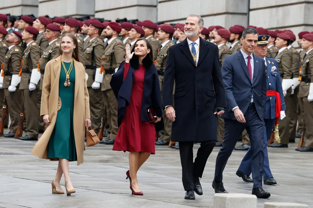 The King and Queen of Spain and the Princess of Asturias Attend the ...