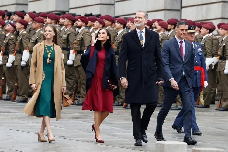 The King and Queen of Spain and the Princess of Asturias Attend the ...