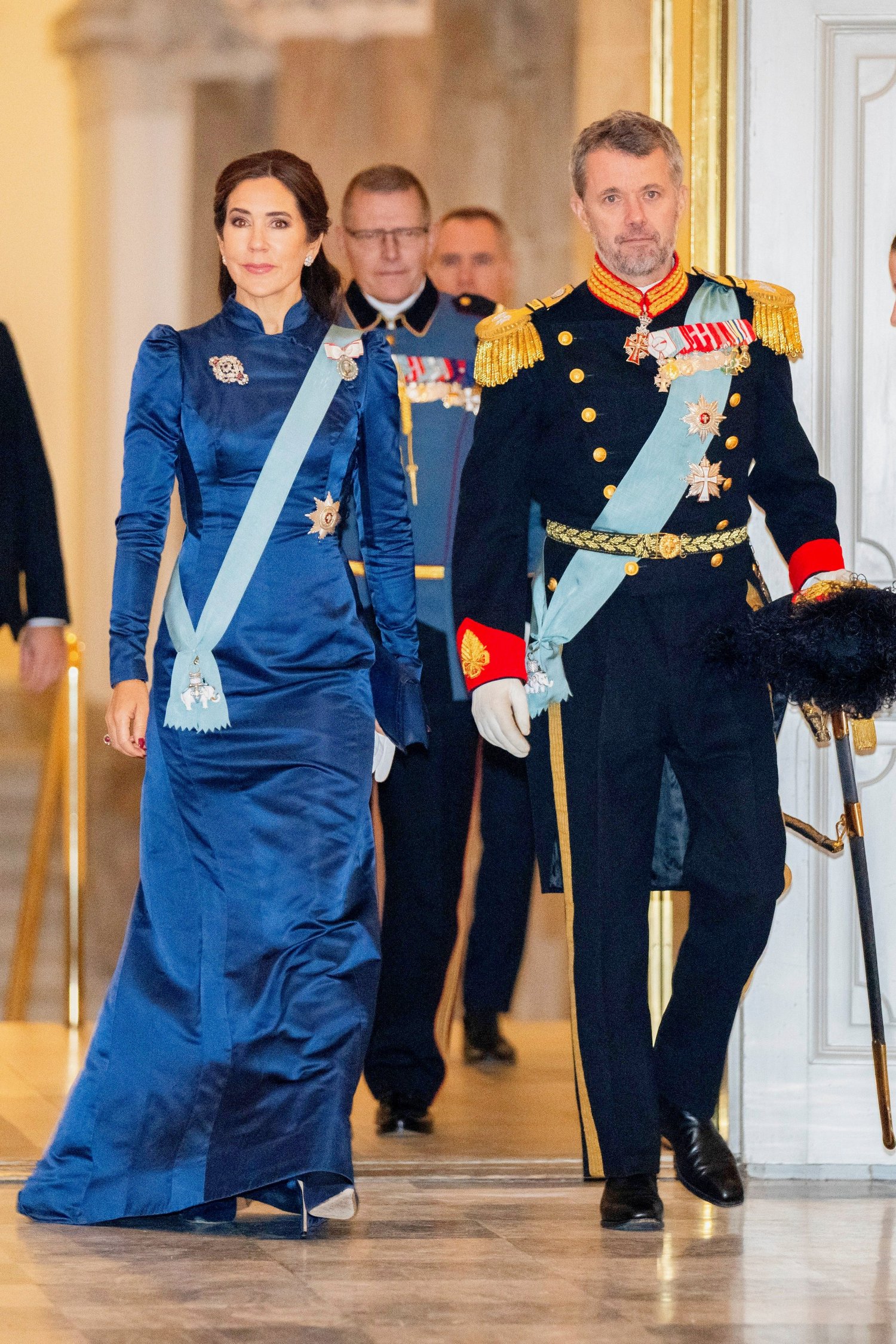 The Crown Prince and Crown Princess of Denmark Attend the 2024 New Year ...