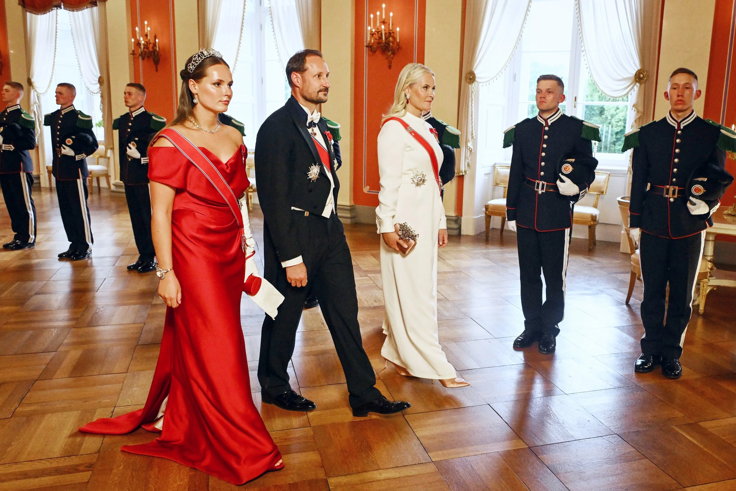 The Crown Prince and Crown Princess of Norway Attend State Banquet Held ...