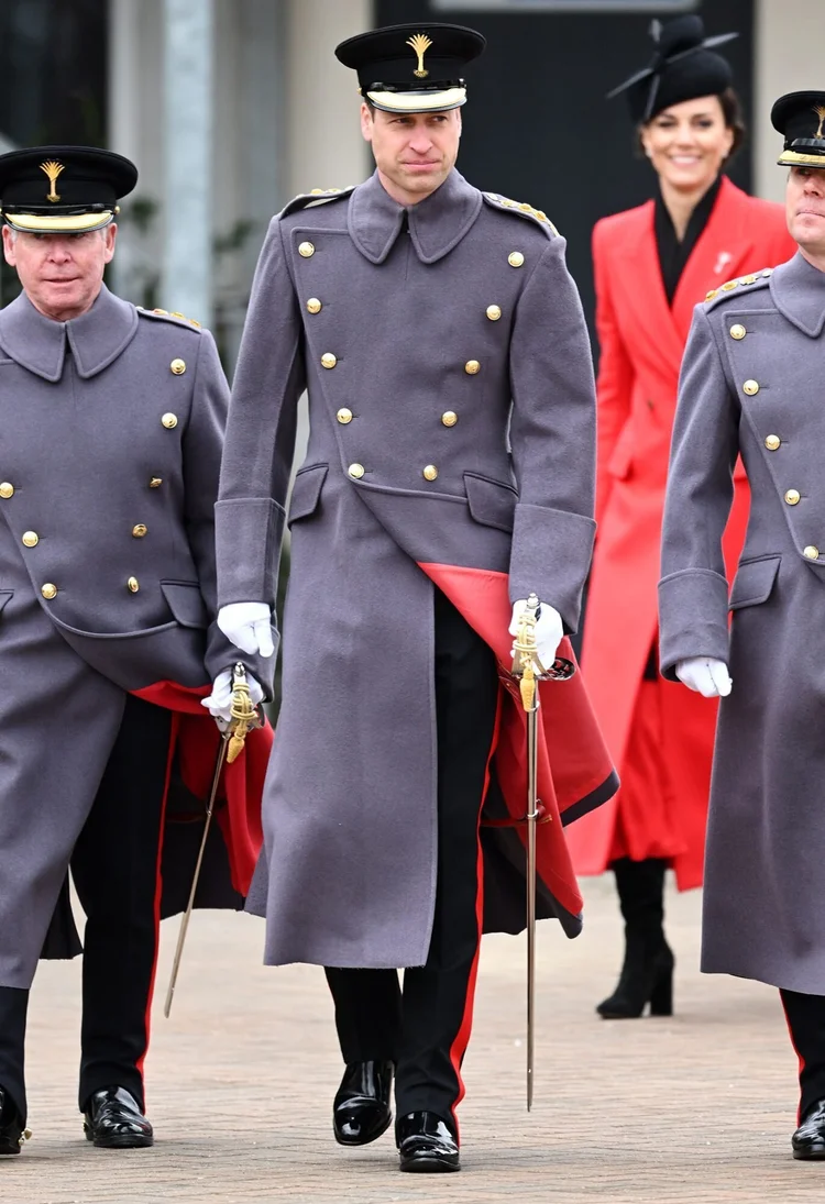 The Prince And Princess of Wales Visit The Welsh Guard to Attend St ...