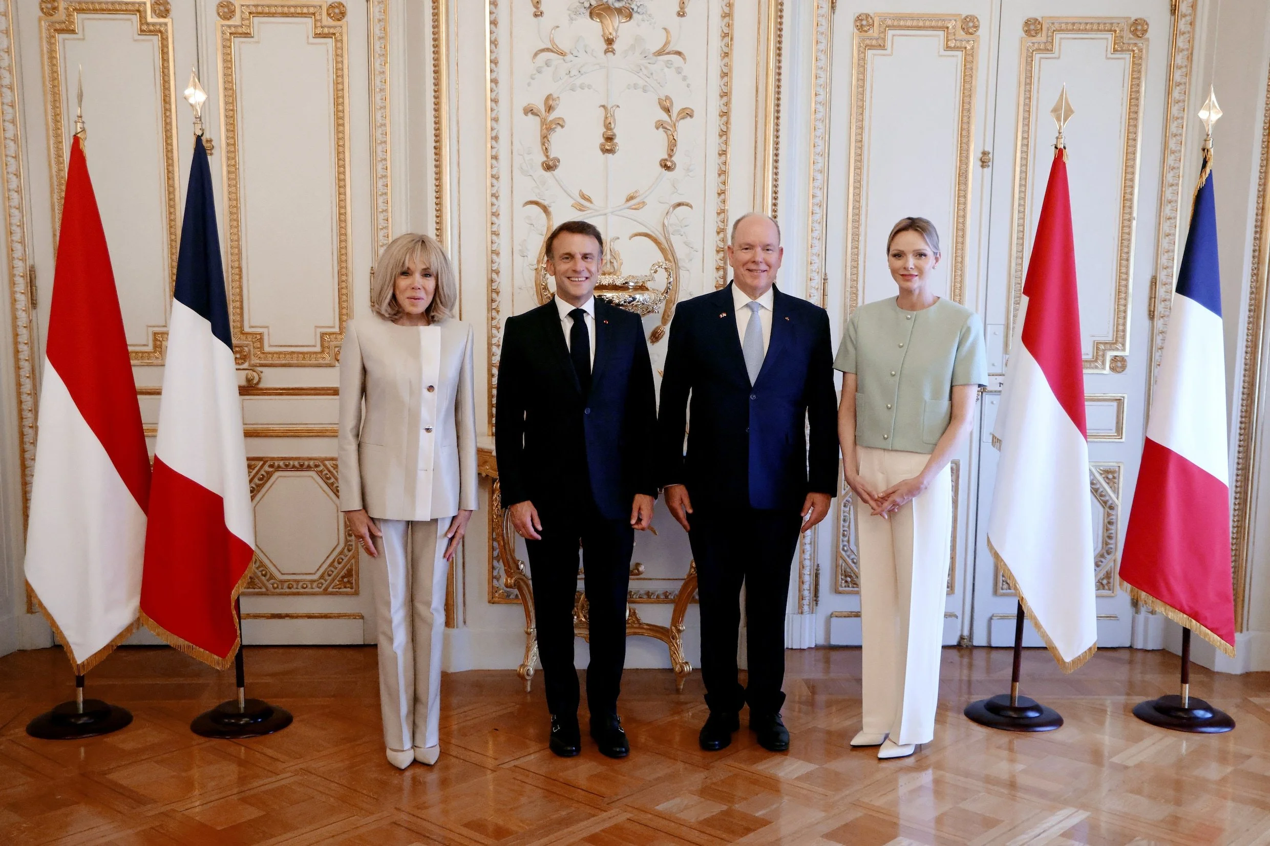 The Prince and Princess of Monaco Welcome the President and First Lady ...