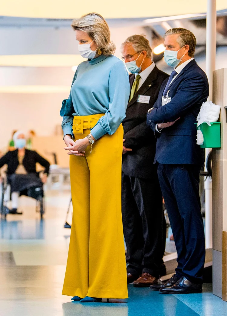 Queen Mathilde Visits RevArte Hospital — Royal Portraits Gallery