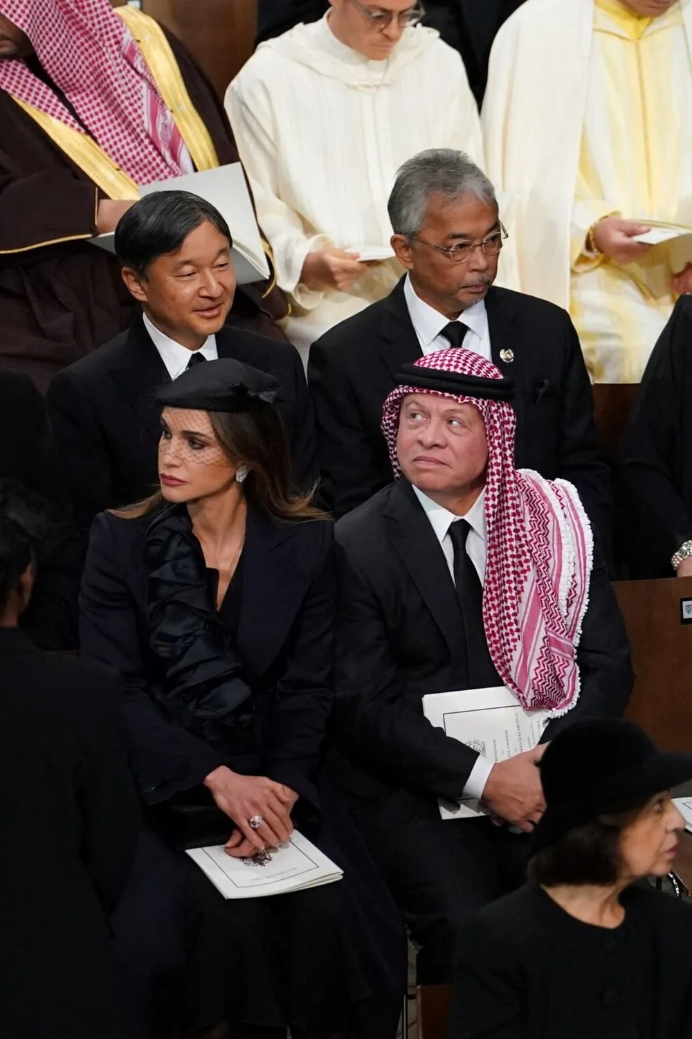 The King and Queen of Jordan Attend The State Funeral of Queen ...