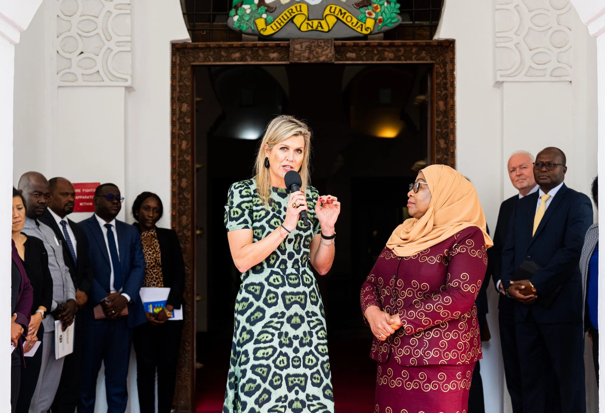 Queen Maxima Meets with President Samia Suluhu Hassan of Tanzania — Royal Portraits Gallery