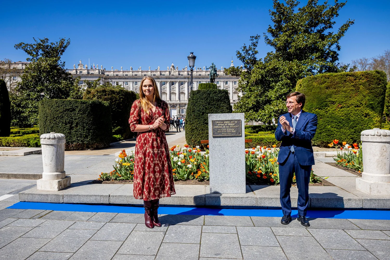 The Princess of Orange Unveils Plaque in Madrid — Royal Portraits Gallery