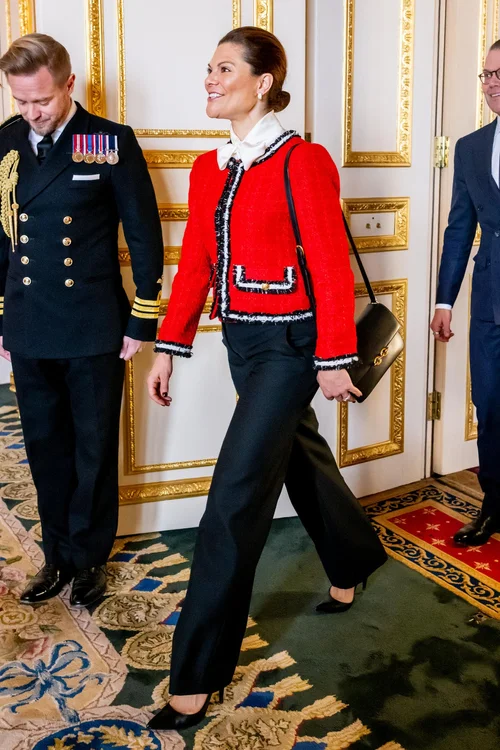 The Prince and Princess of Wales Receive Crown Princess Victoria and ...