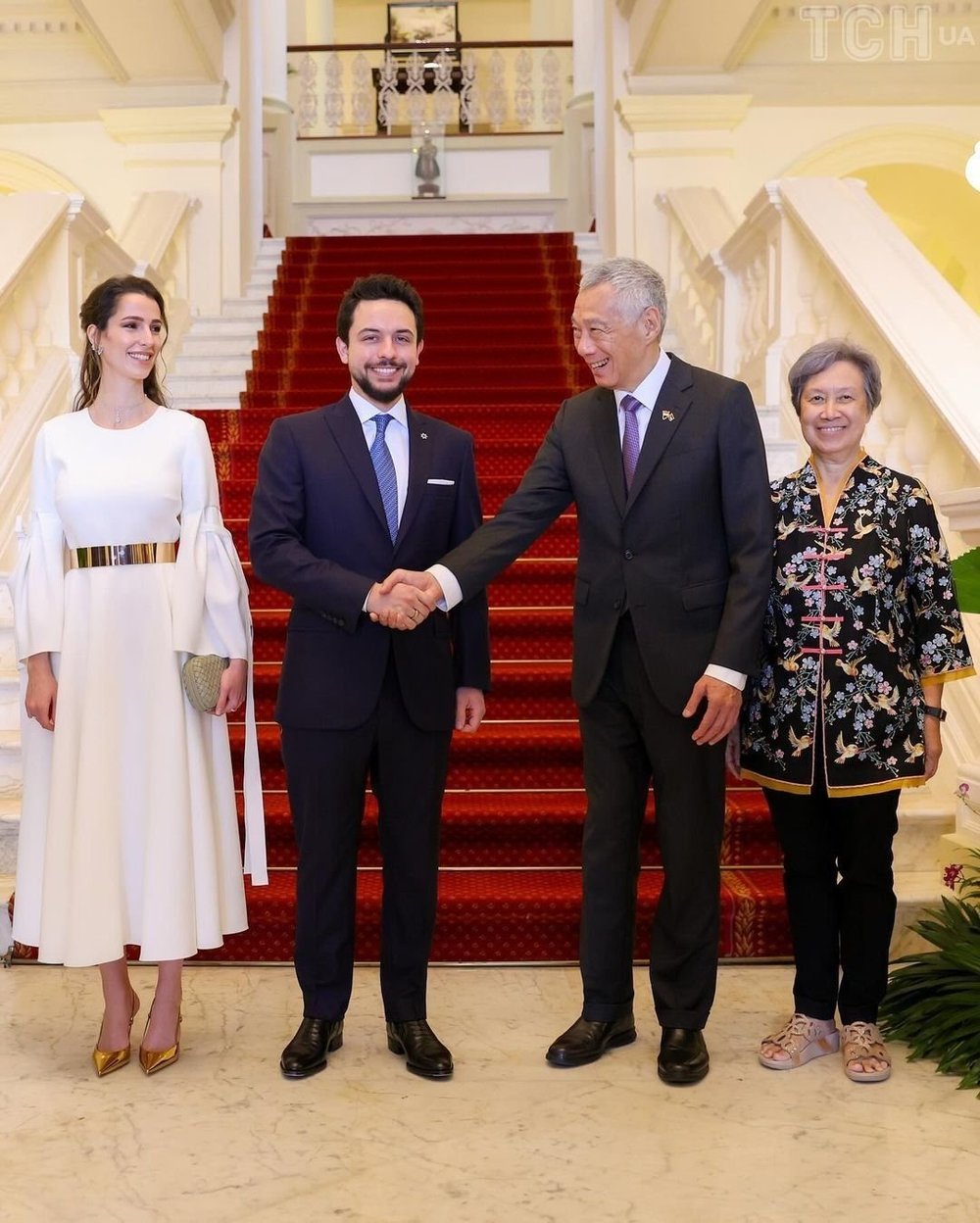 The Crown Prince and Crown Princess of Jordan Meet with the Prime ...