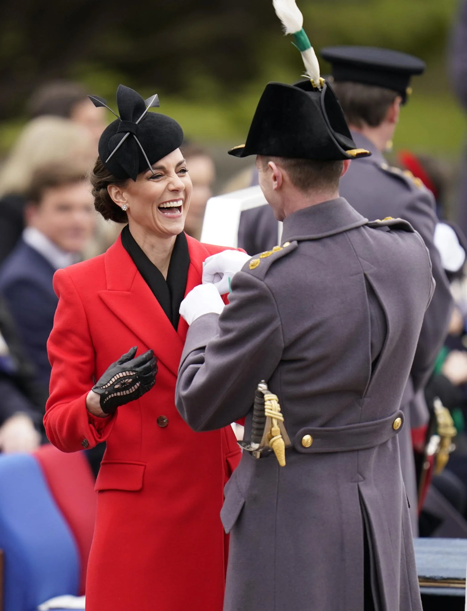 The Prince And Princess of Wales Visit The Welsh Guard to Attend St ...