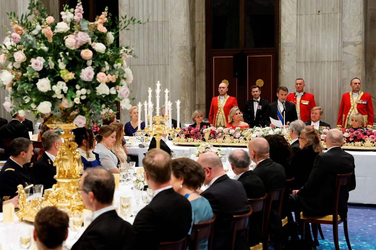 The King and Queen of the Netherlands Host State Banquet in Honour of ...