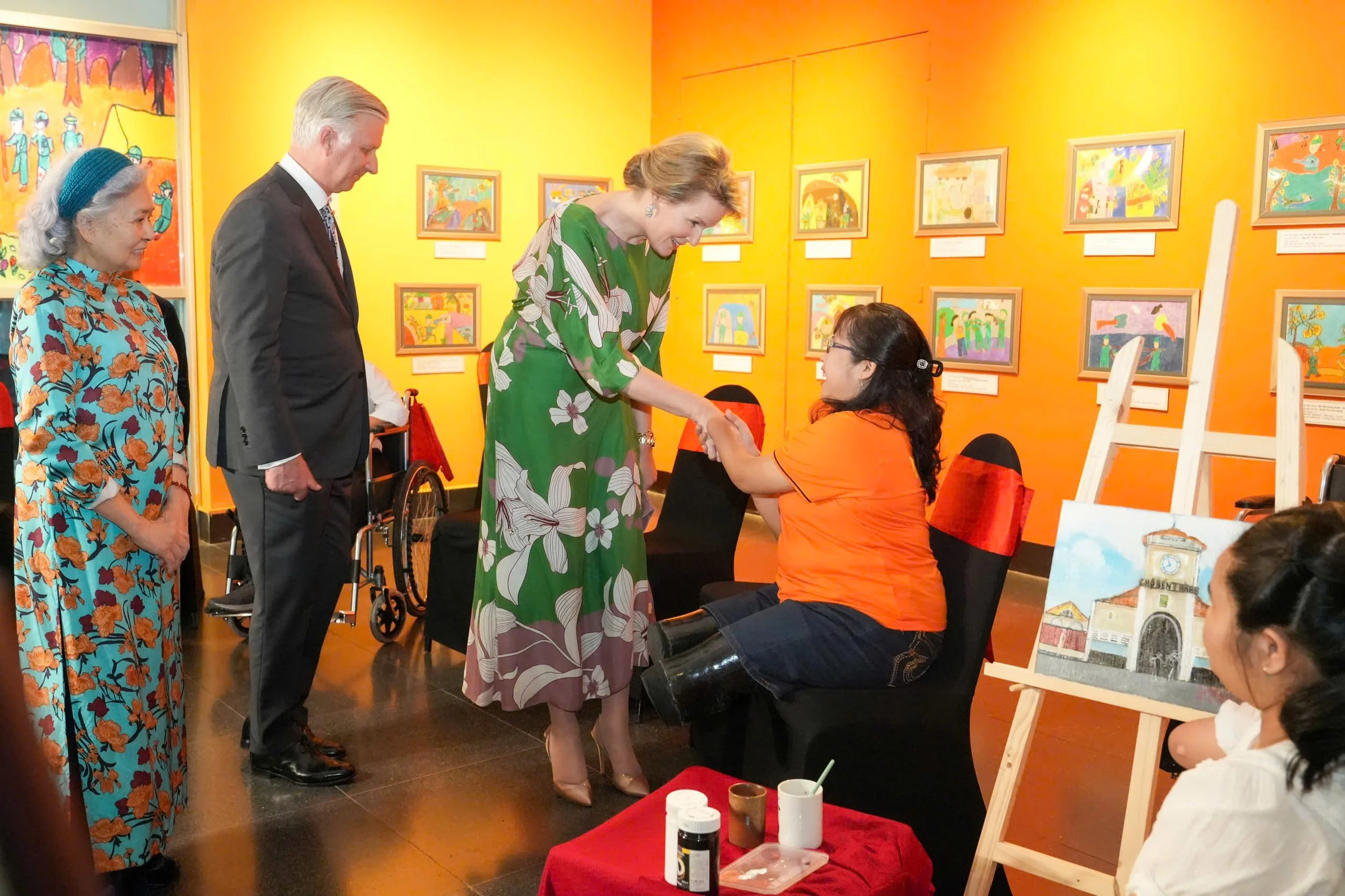 The King and Queen of the Belgians Meet with Victims of Orange Agent in ...