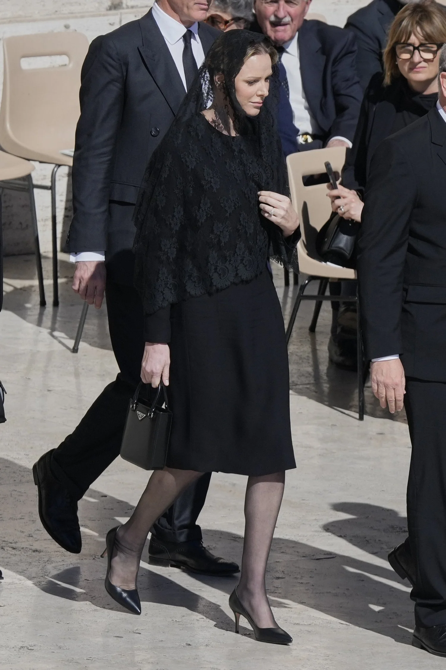 The Prince and Princess of Monaco Attend Funeral Mass of Pope Francis ...