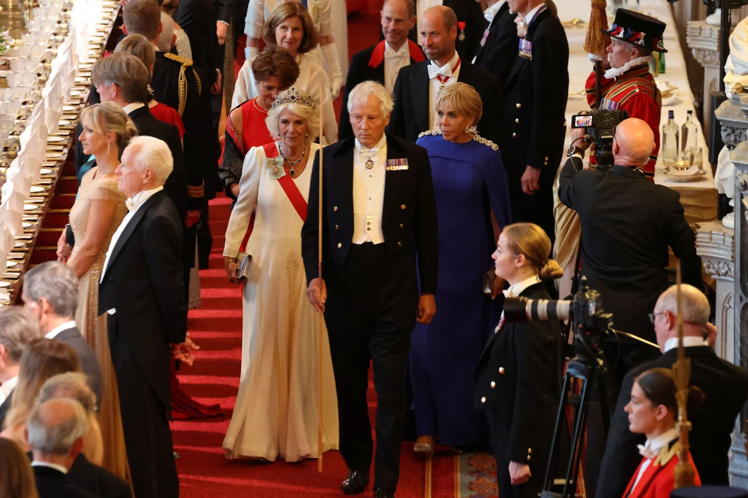 The King and Queen of the United Kingdom Host State Banquet in Honour ...
