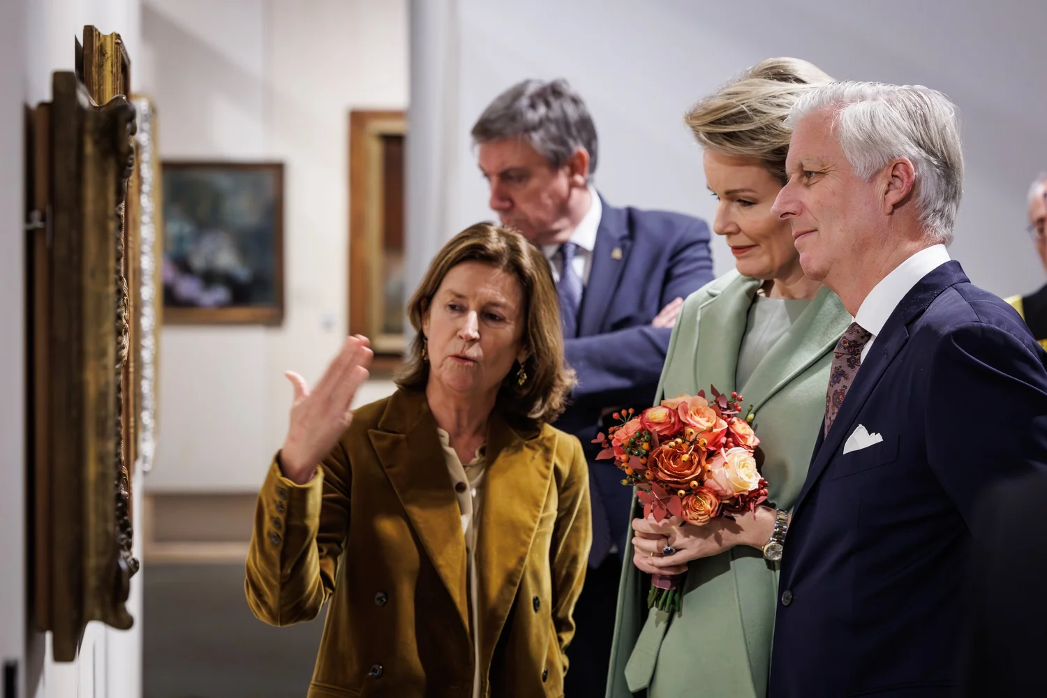 The King and Queen of the Belgians Visit the Mu.ZEE Museum in Oostende ...