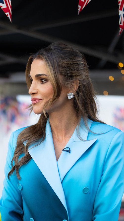 Queen Rania Attends BBC Interview in London — Royal Portraits Gallery