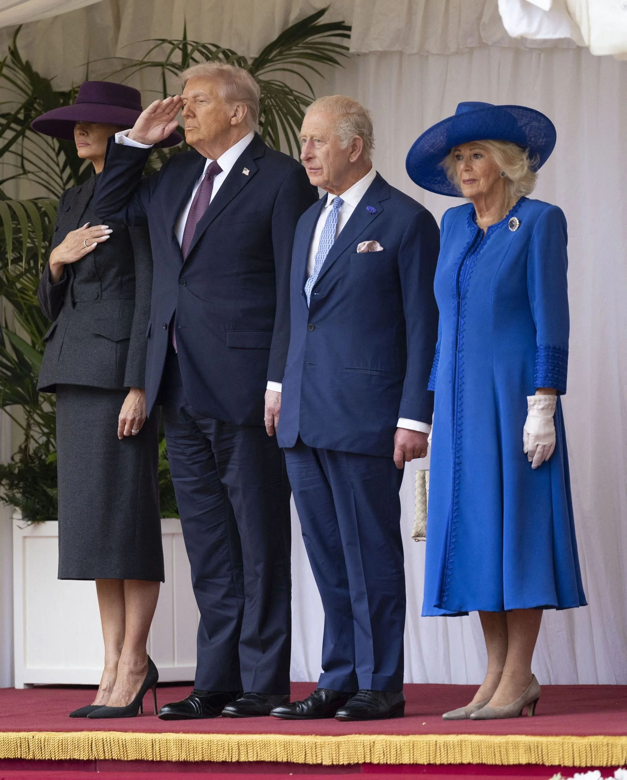 The King and Queen of the United Kingdom Welcome the President and ...