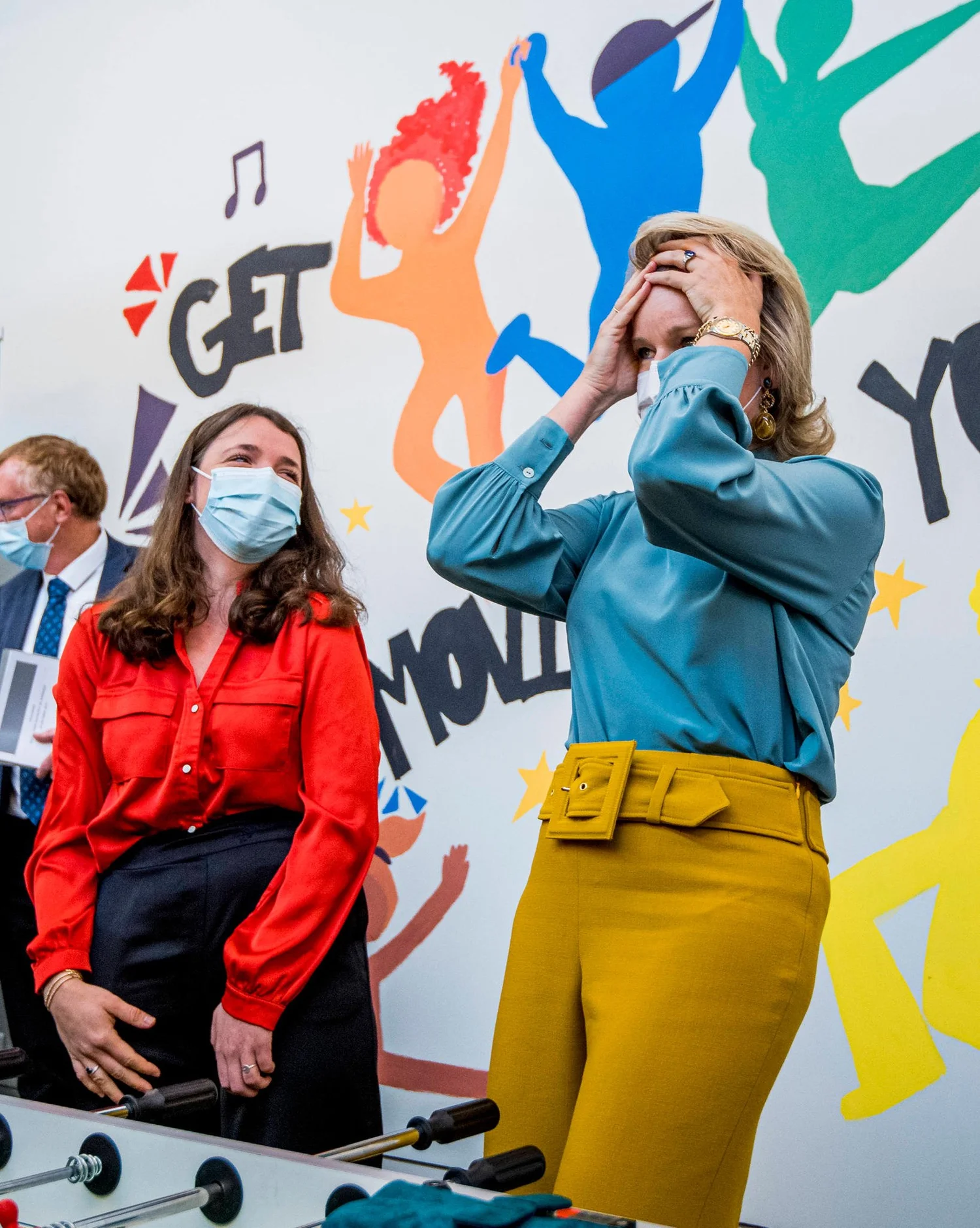 Queen Mathilde Visits RevArte Hospital — Royal Portraits Gallery