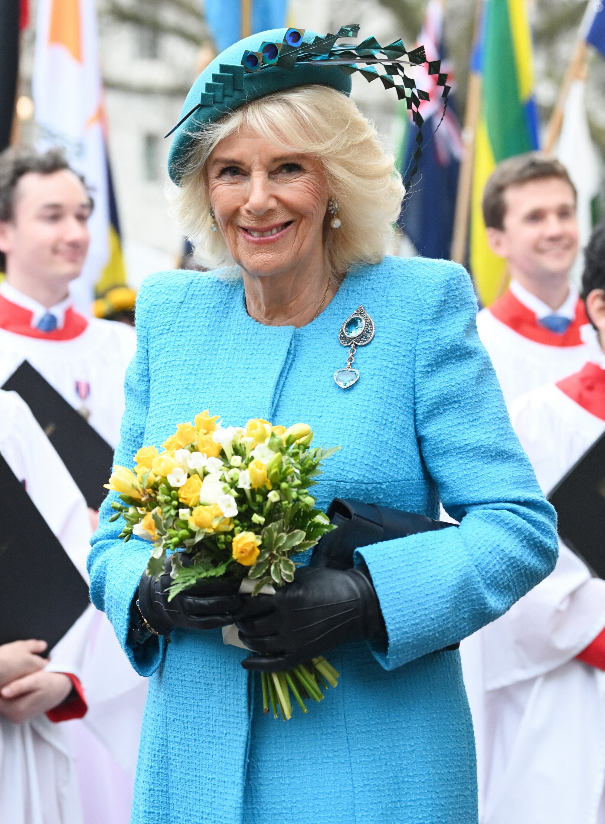 Queen Camilla Attends Commonwealth Day Service 2024 — Royal Portraits ...