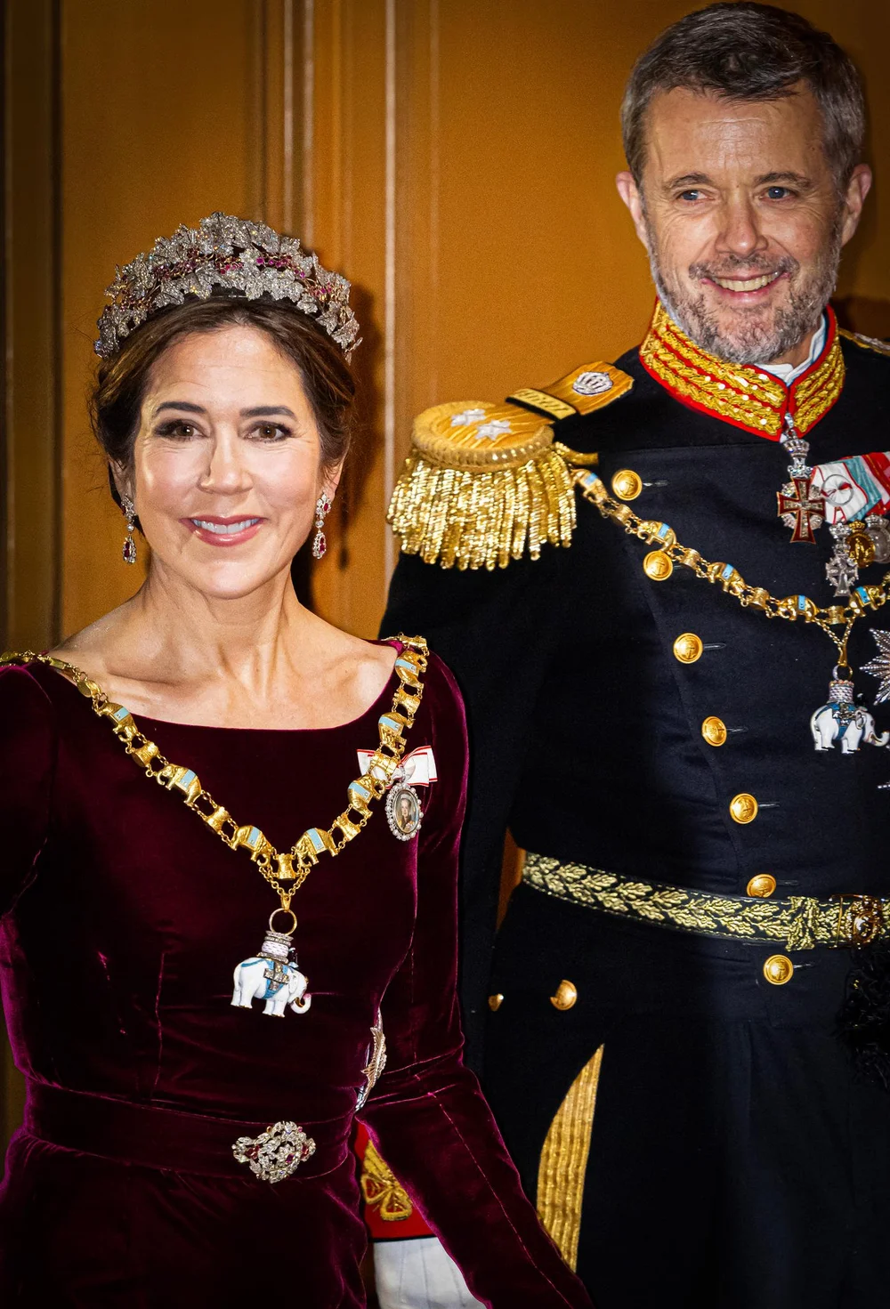 The Crown Prince and Crown Princess of Denmark Attend New Year's ...