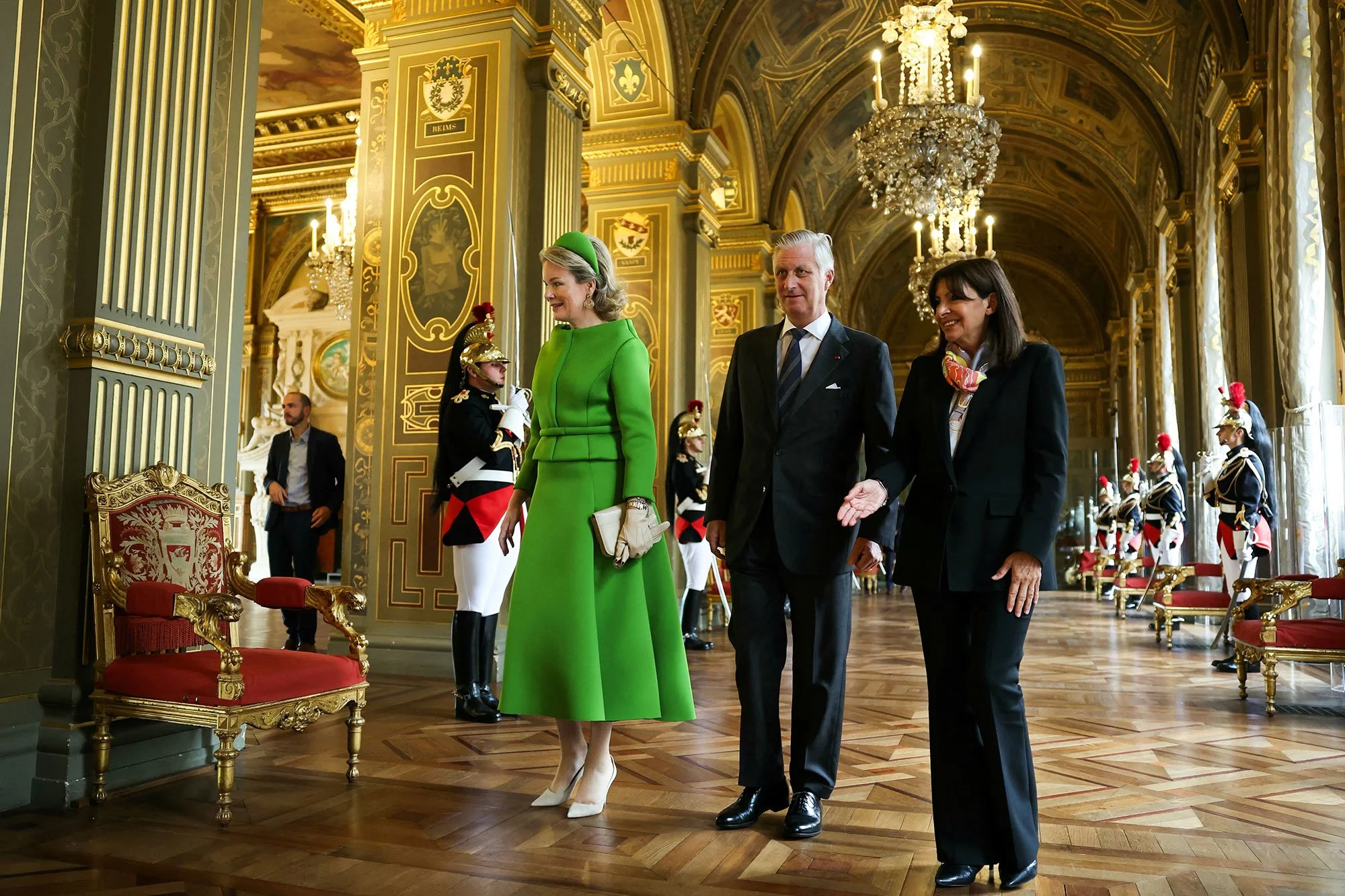 The King and Queen of the Belgians Visit the City Hall of Paris — Royal ...