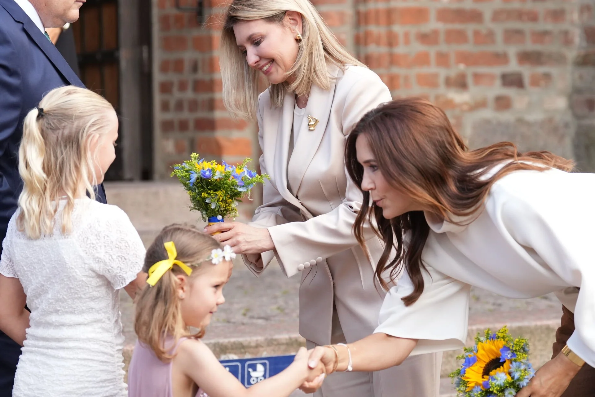 Crown Princess Mary and the First Lady of Ukraine Attend Service at ...