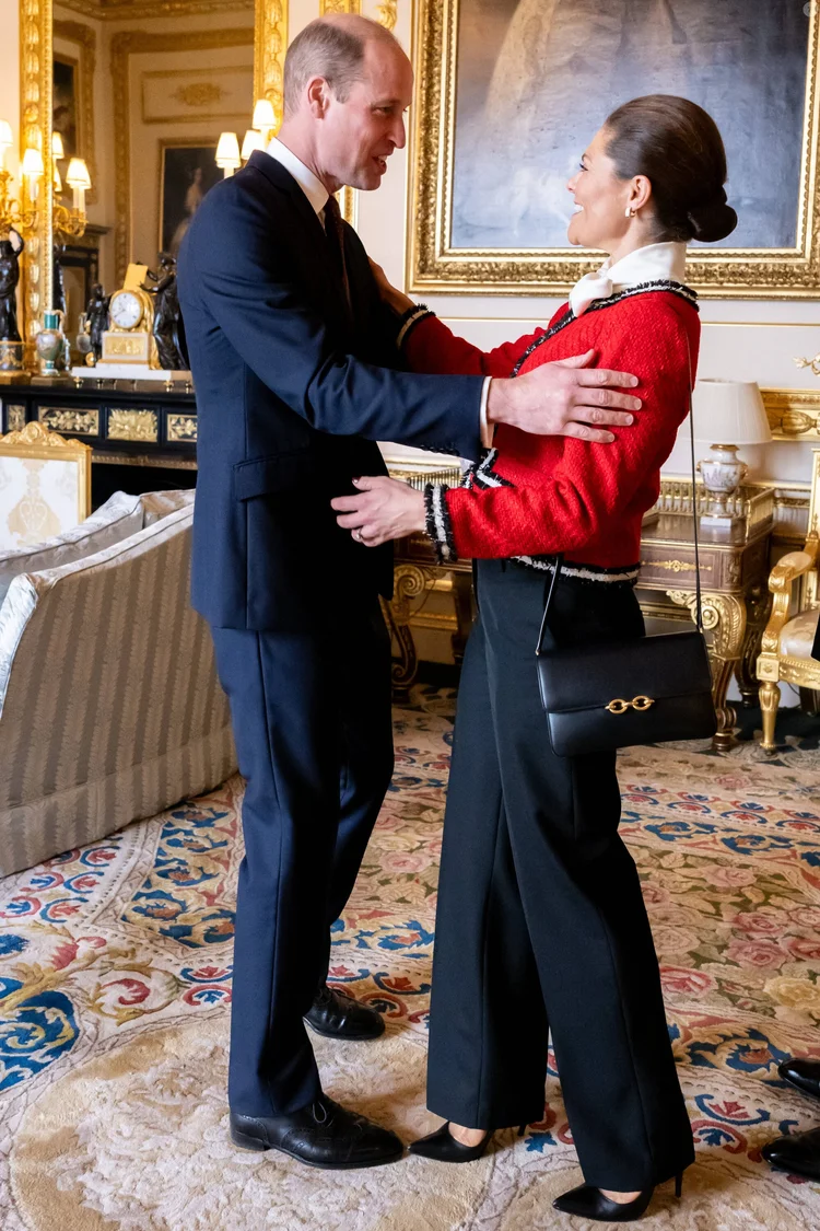 The Prince and Princess of Wales Receive Crown Princess Victoria and ...