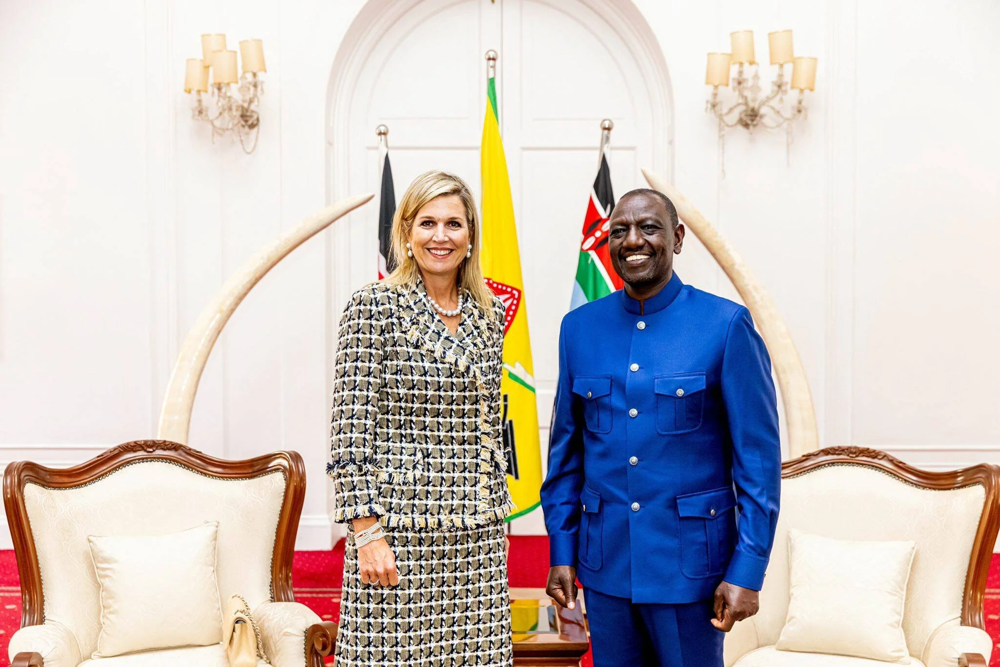 Queen Maxima Meets with the President of Kenya during UNSGSA Visit ...