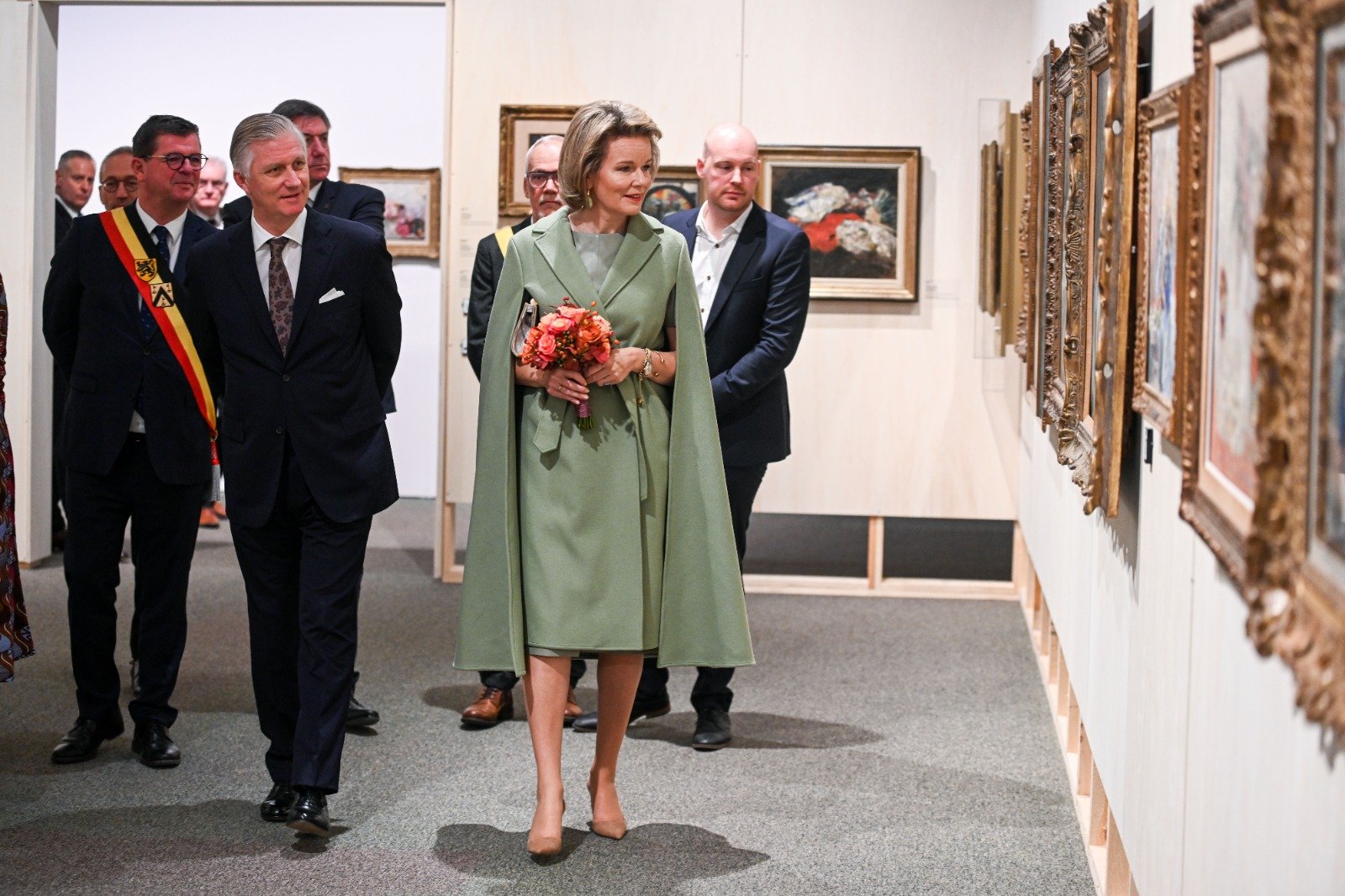 The King and Queen of the Belgians Visit the Mu.ZEE Museum in Oostende ...