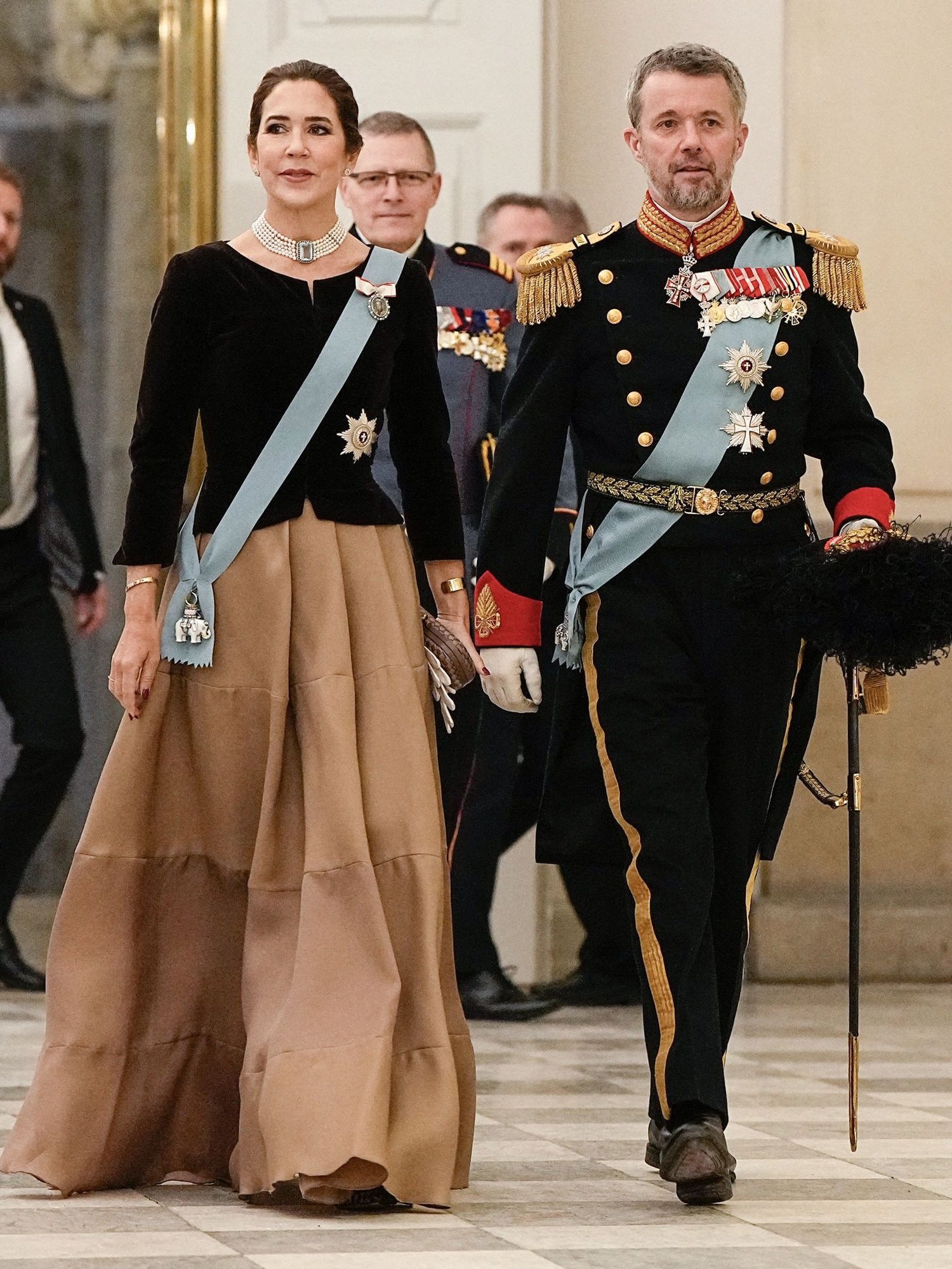 The Crown Prince and Crown Princess of Denmark Attend 2024 New Year's ...