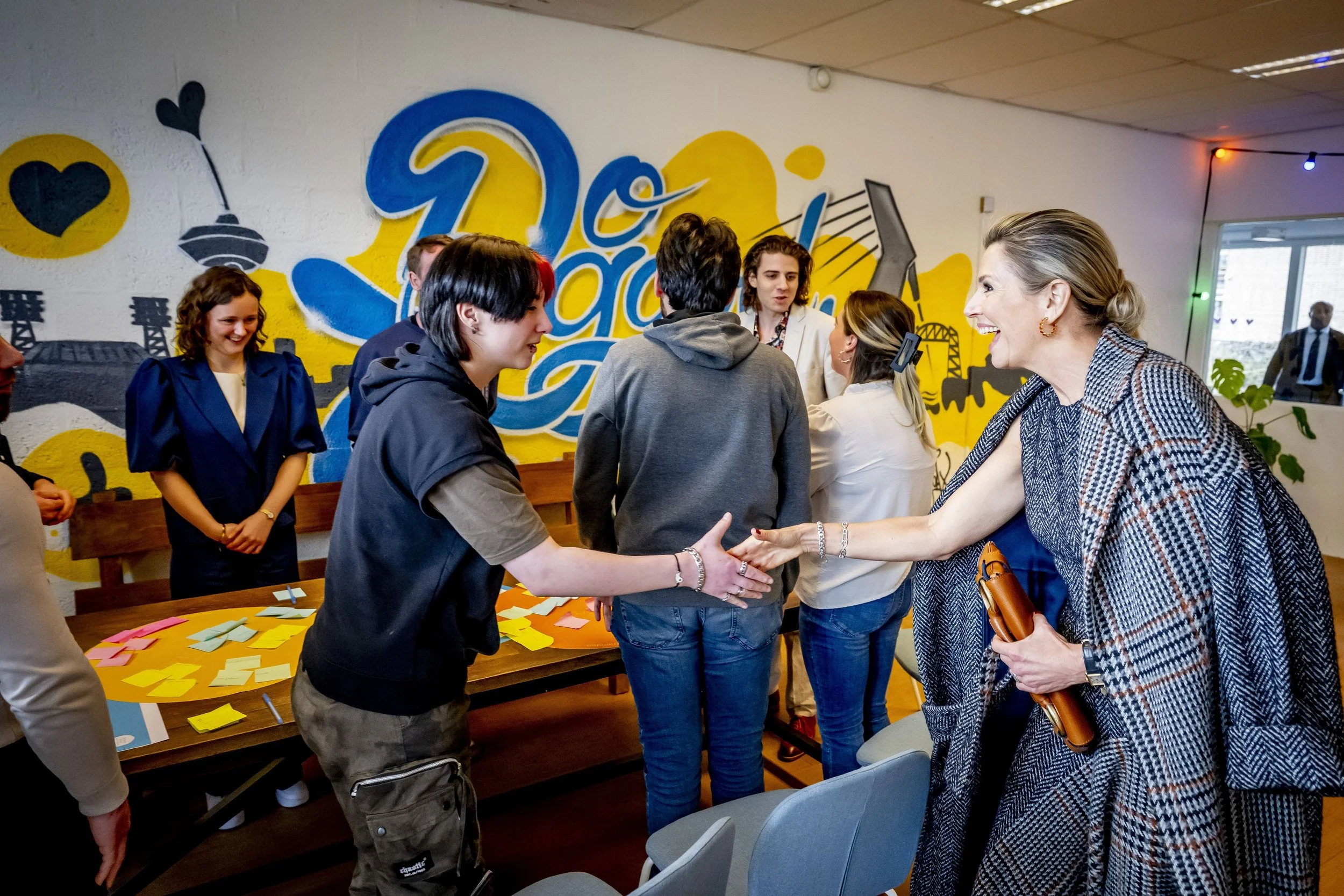 Queen Maxima Visits Netwerk Nieuw Rotterdam in Rotterdam — Royal ...