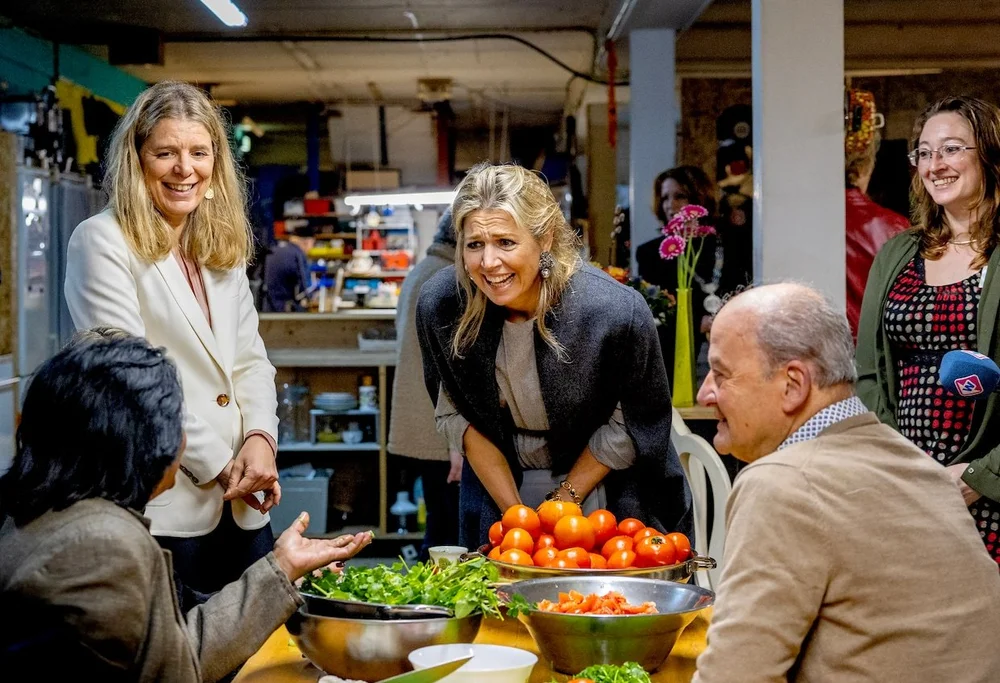 Queen Maxima Visits De JoJo Workshop in Sassenheim — Royal Portraits ...