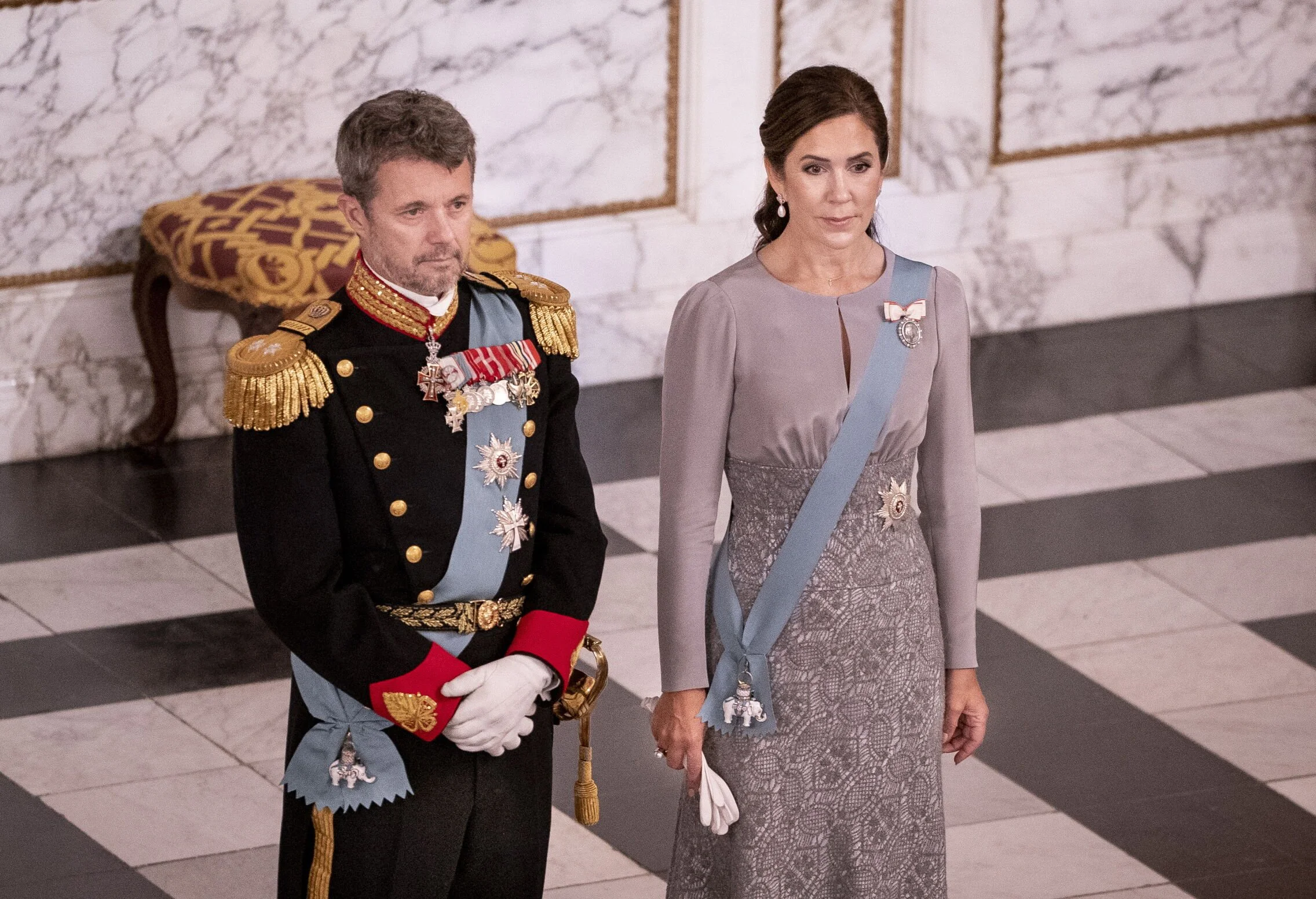 The Crown Prince and Crown Princess of Denmark Attend the 2023 New Year Reception for the ...