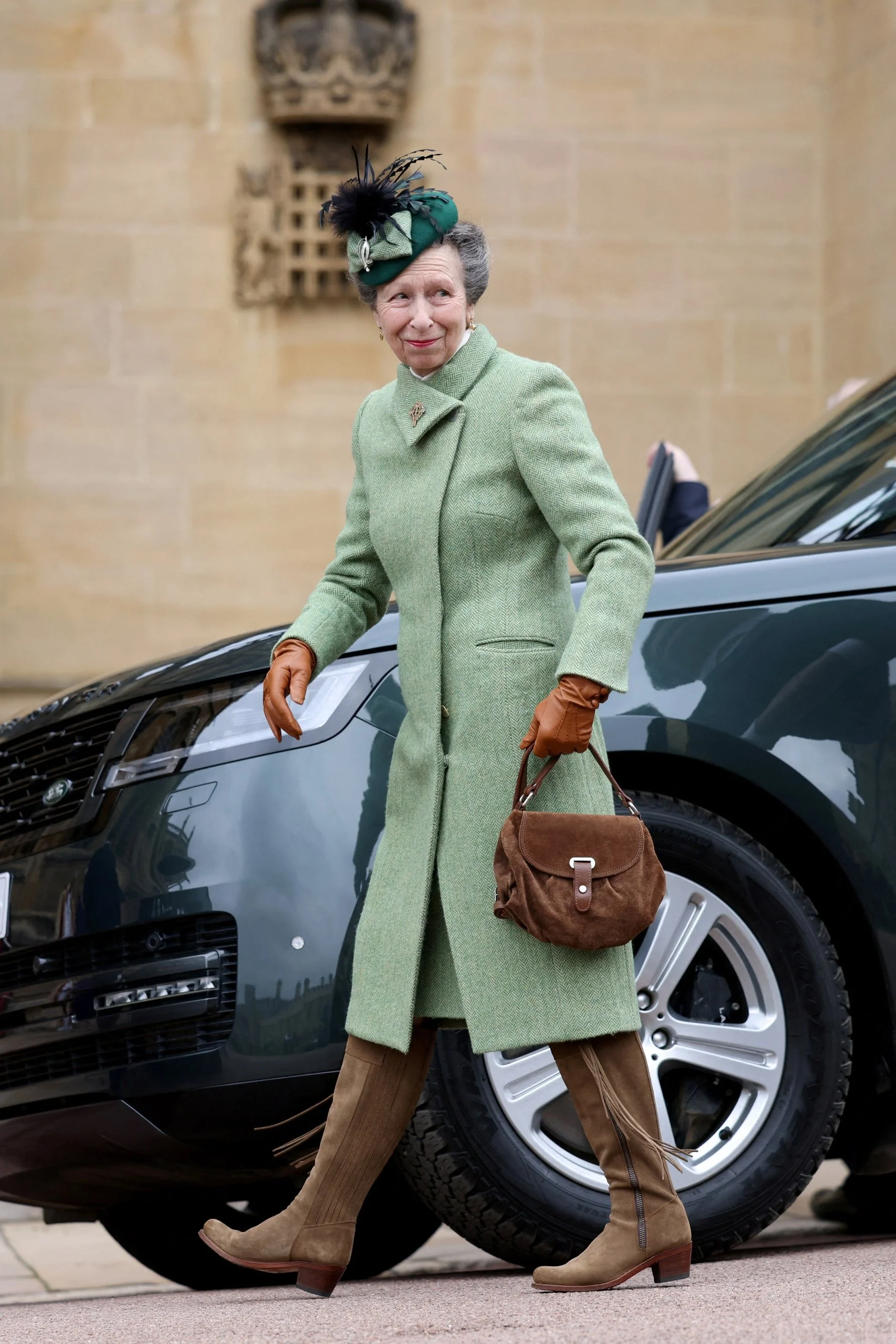The Princess Royal Attends 2024 Easter Mattins Service at Windsor ...