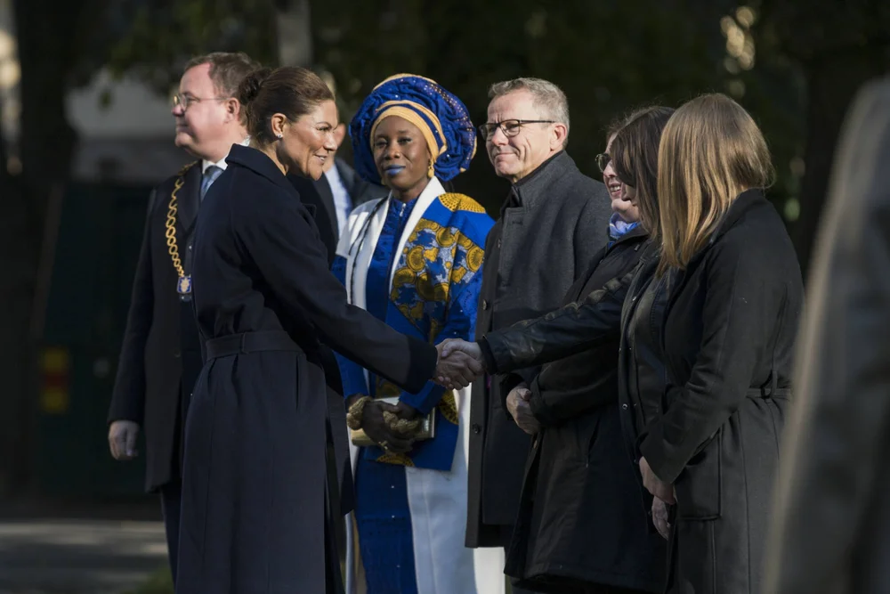 Crown Princess Victoria Attends Unveiling of Gustav Badin's Headstone ...