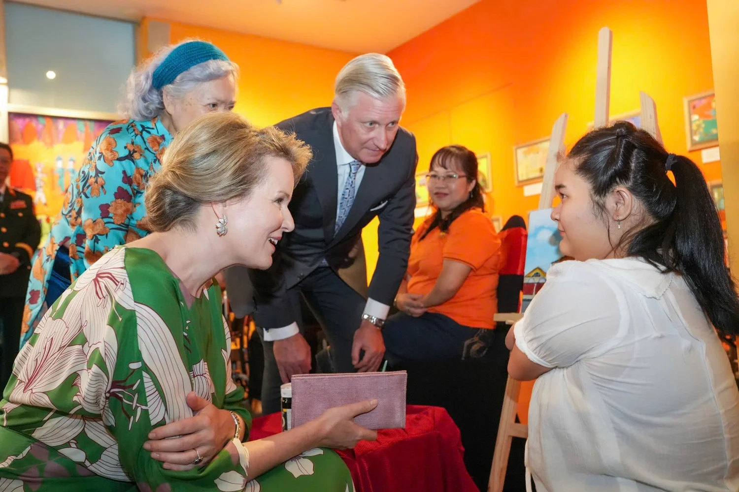 The King and Queen of the Belgians Meet with Victims of Orange Agent in ...