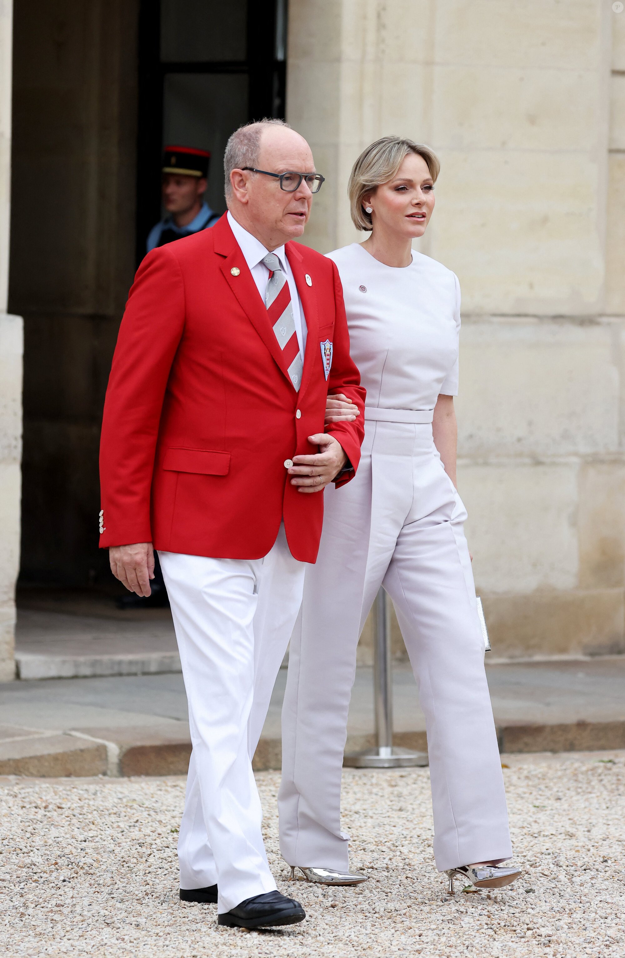 The Prince and Princess of Monaco Attend Reception at Élysée — Royal ...