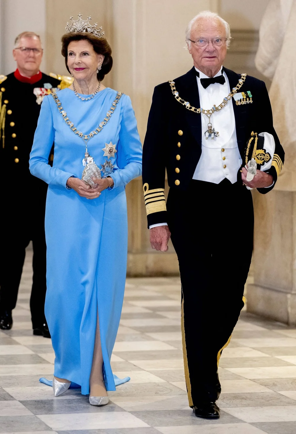 The King and Queen of Sweden Attend Banquet Celebrating Queen Margrethe ...
