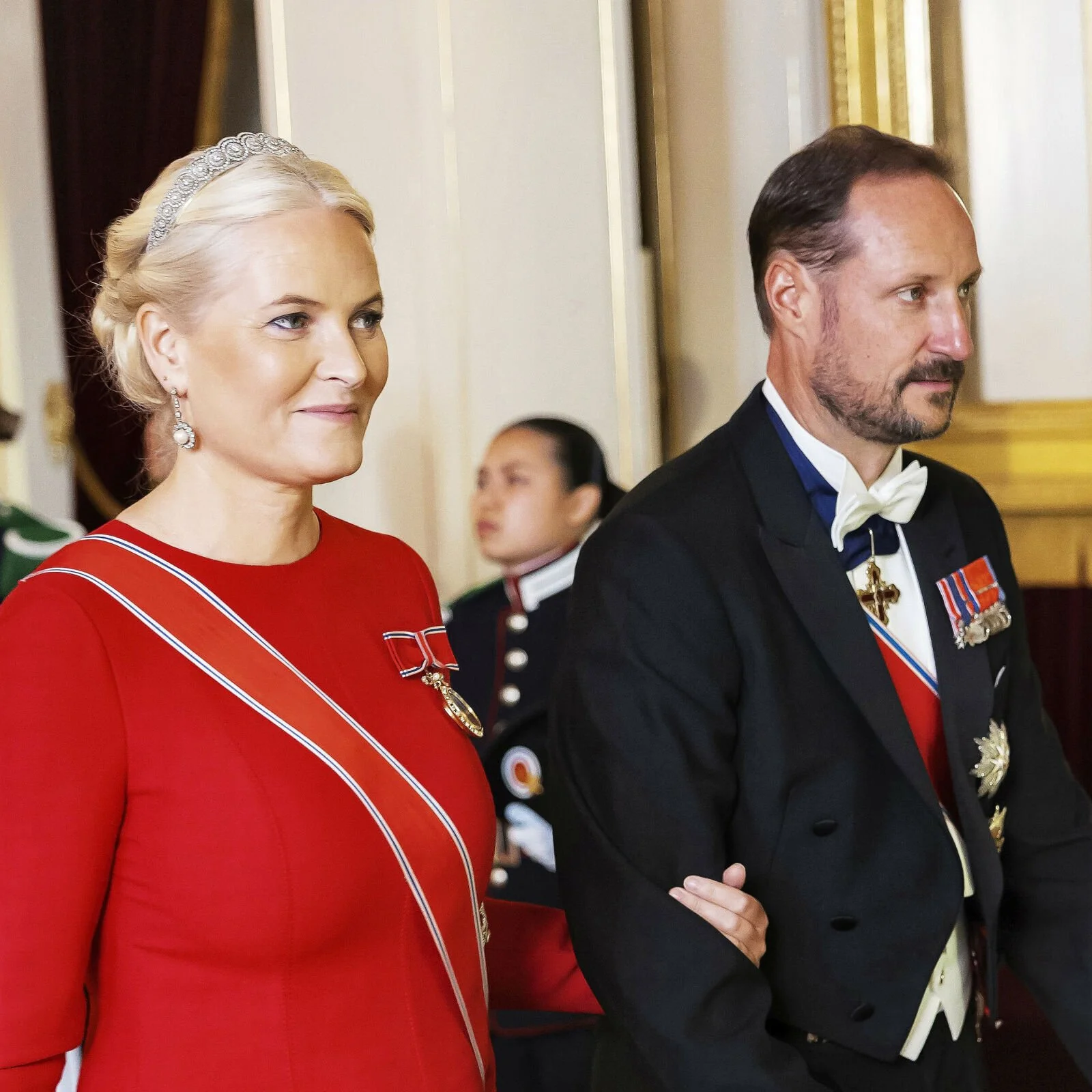 The Crown Prince and Crown Princess of Norway Attend Stortingsmiddagen ...