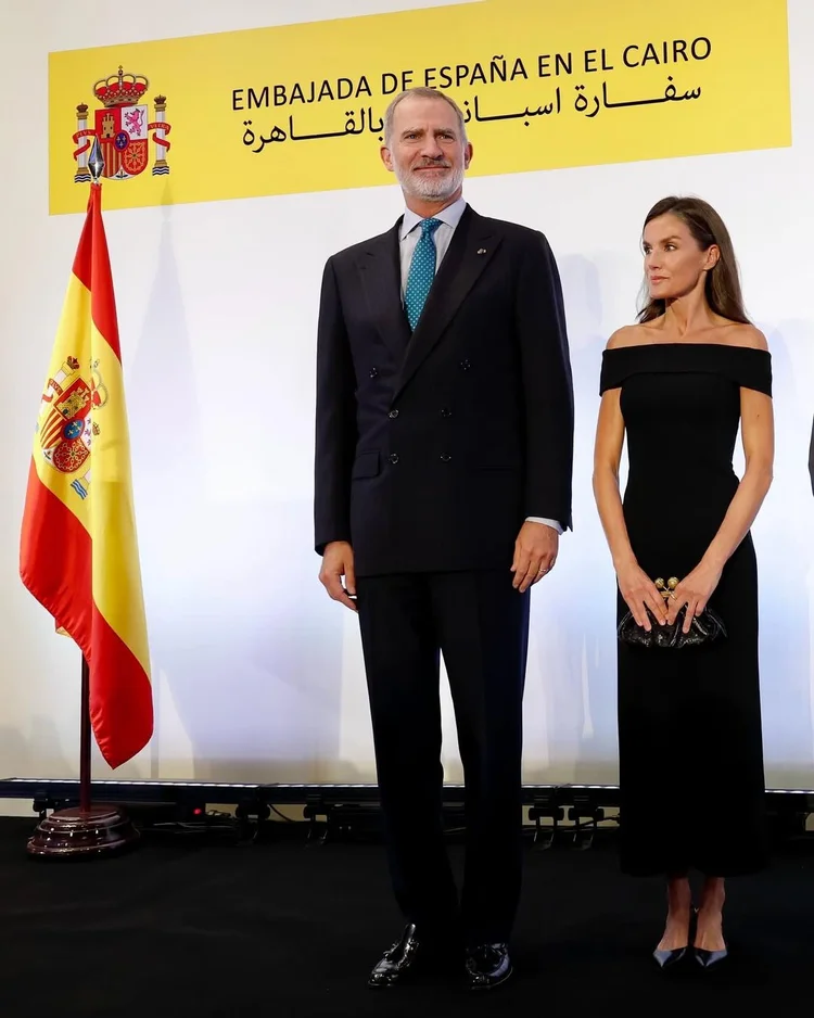 The King and Queen Attend Reception at the Spanish Embassy in Cairo ...
