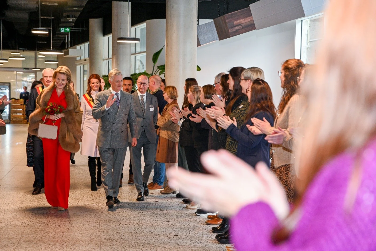 The King and Queen of the Belgians Visit Care Group Heilig Hart in ...