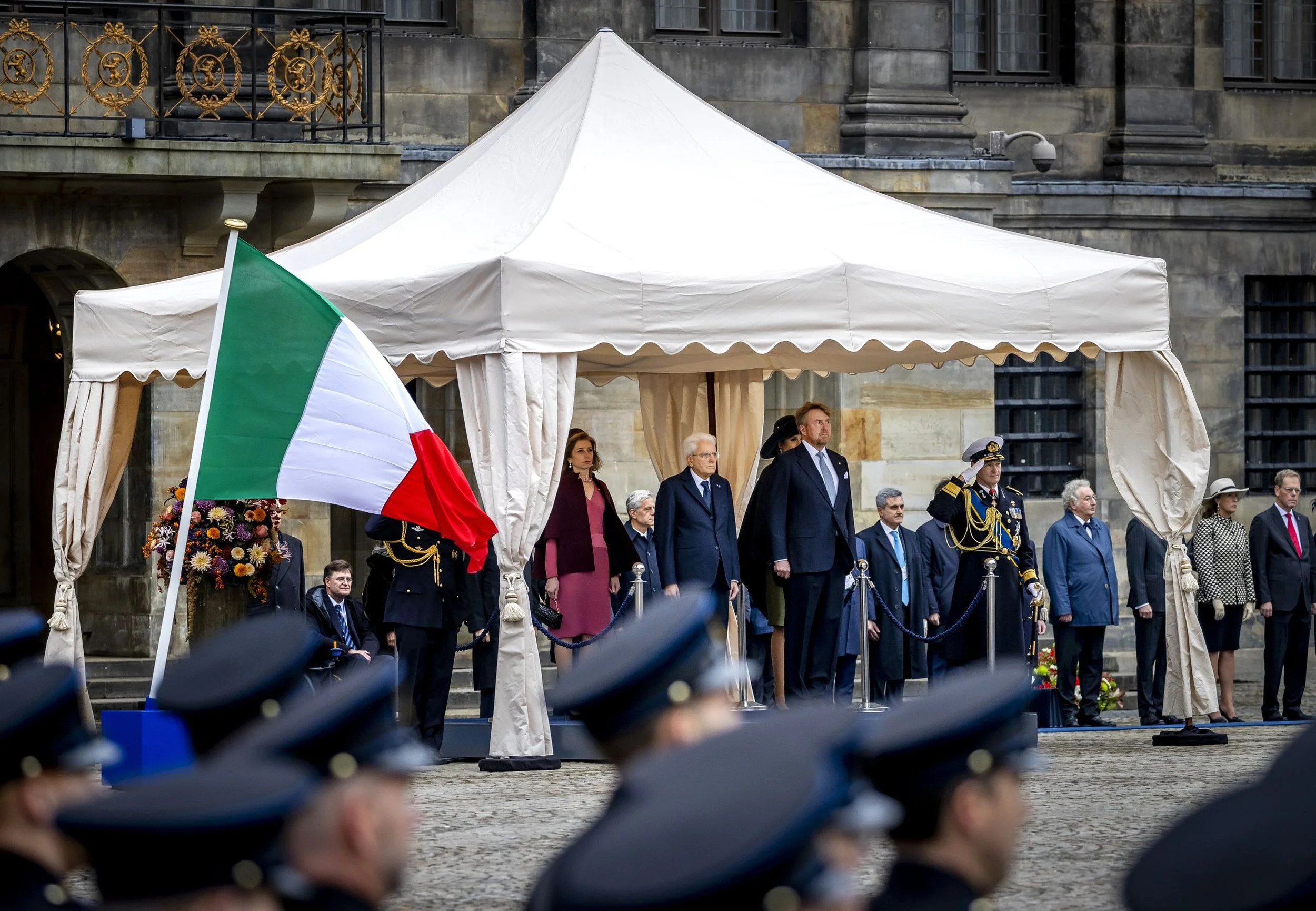 The King and Queen of the Netherlands Welcome the President of Italy ...