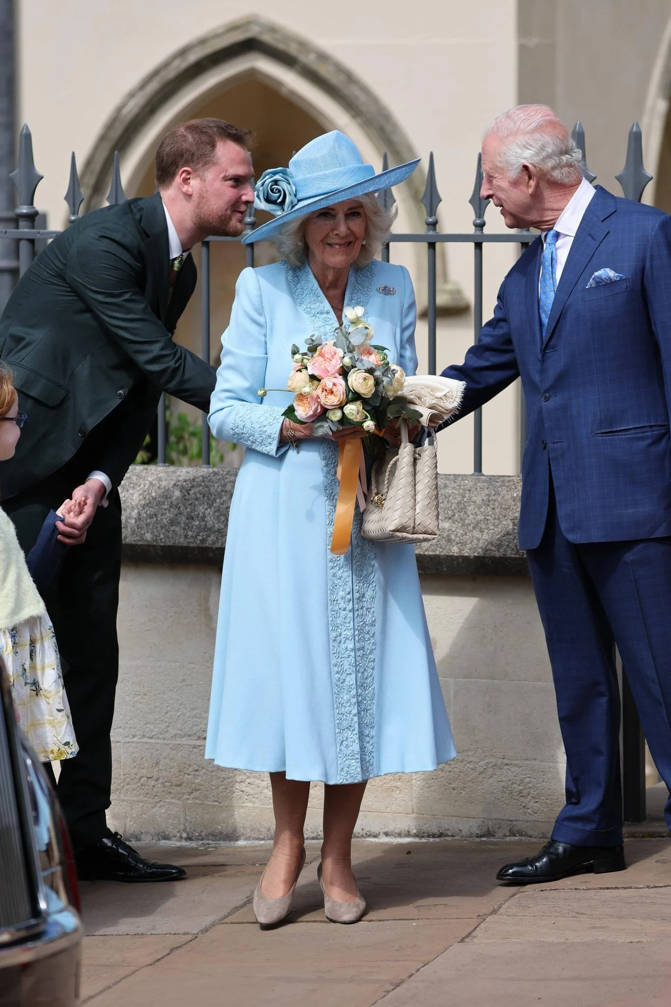 The King and Queen of the United Kingdom Attend Easter Sunday Service ...