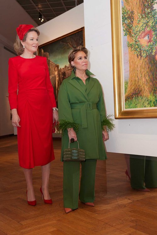 Queen Mathilde and Grand Duchess Maria Teresa Visit BOZAR — Royal ...
