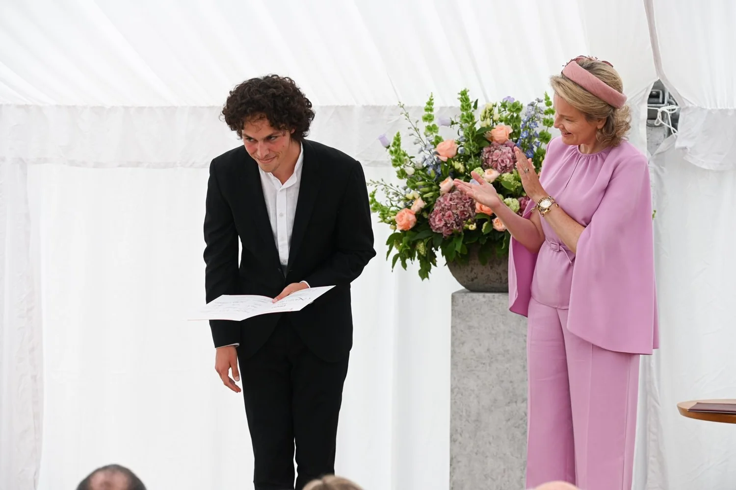 Queen Mathilde Delivers Queen Elisabeth Competition Piano 2025 Award in ...