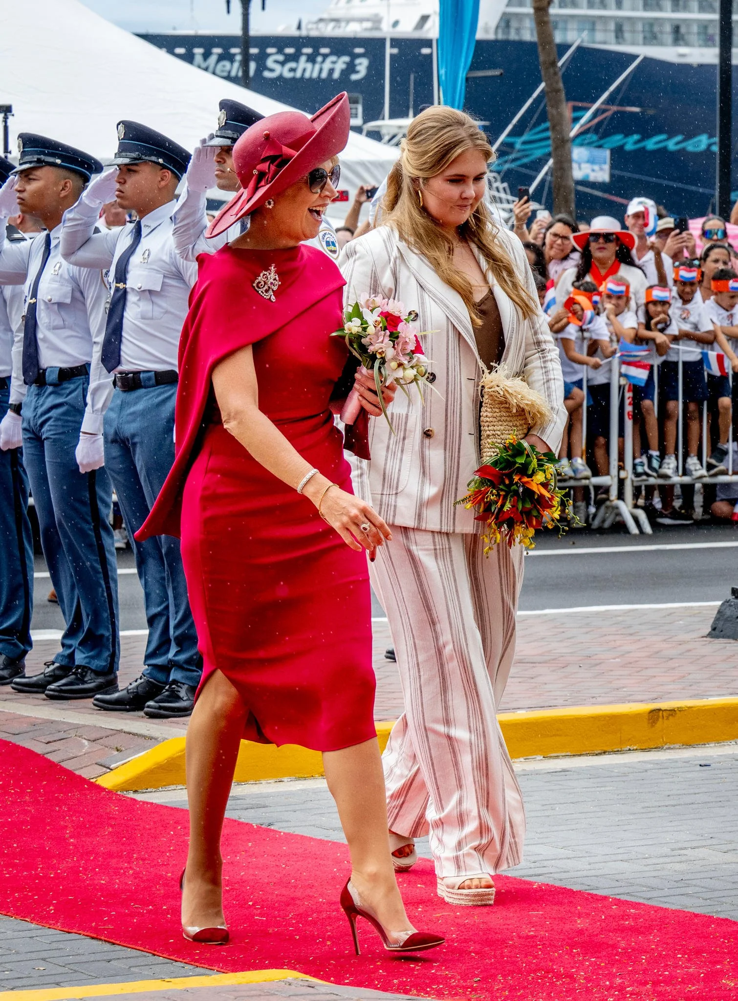 The King and Queen of The Netherlands and The Princess of Orange Arrive ...