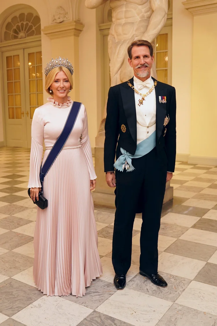 The Crown Prince and Crown Princess of Greece Attend Prince Christian's ...