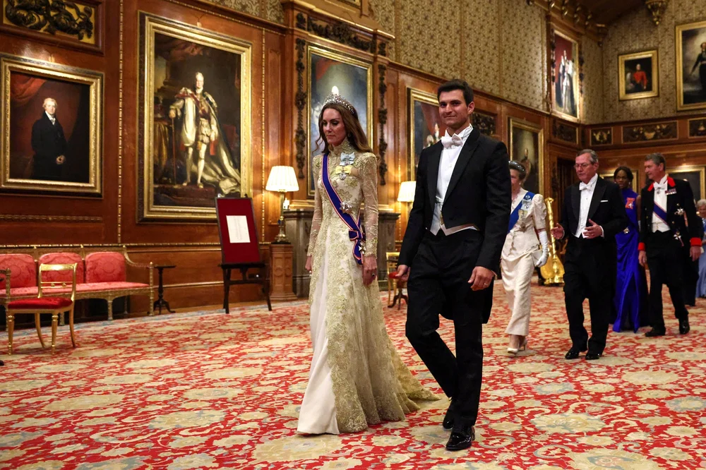 The Prince and Princess of Wales Attend State Banquet in Honour of the ...
