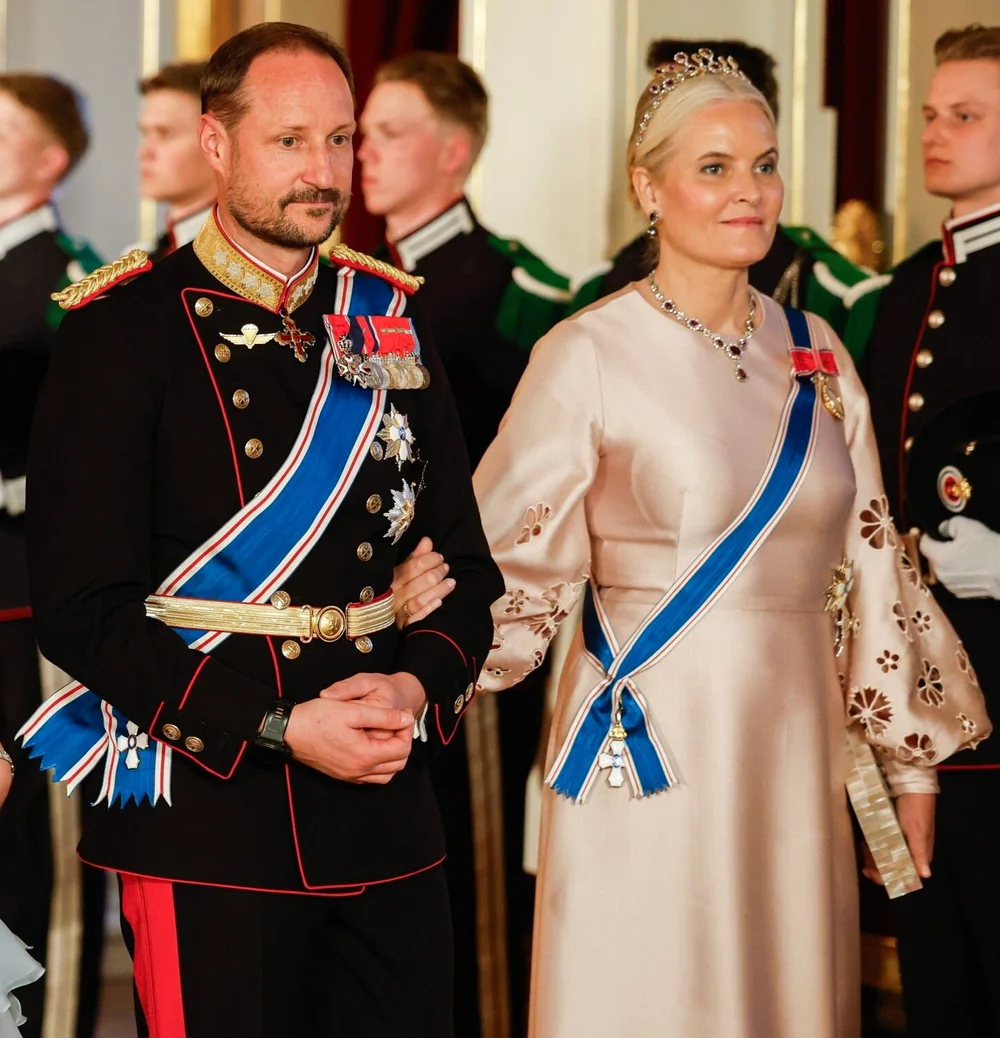 The Crown Prince and Crown Princess of Norway Attend State Banquet in ...