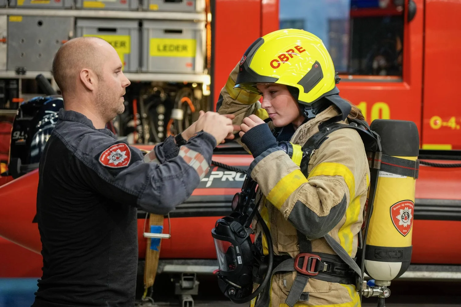 Princess Ingrid Alexandra Visits Sentrum Fire Station — Royal Portraits ...
